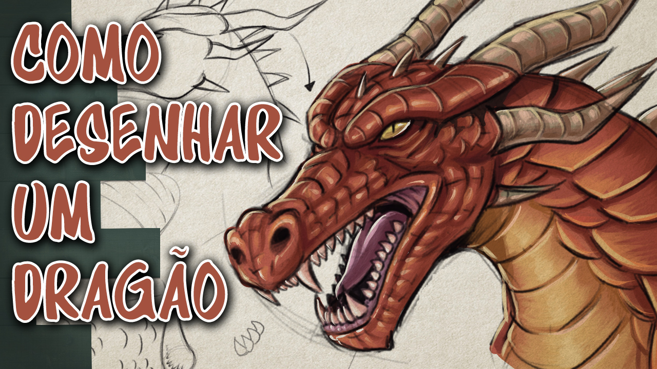 Como desenhar um Dragão INCRÍVEL! – Dica de desenho - Instinto Mangaka
